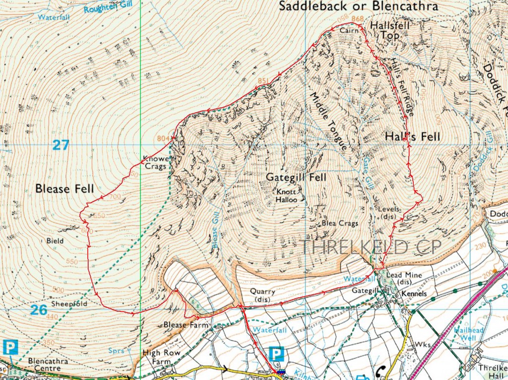 Blencathra via Hall’s Fell Ridge